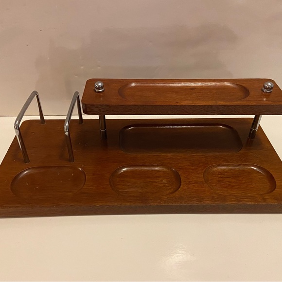 Vintage | Accessories | Mcm Mens 2 Tier Wooden Valet | Poshmark